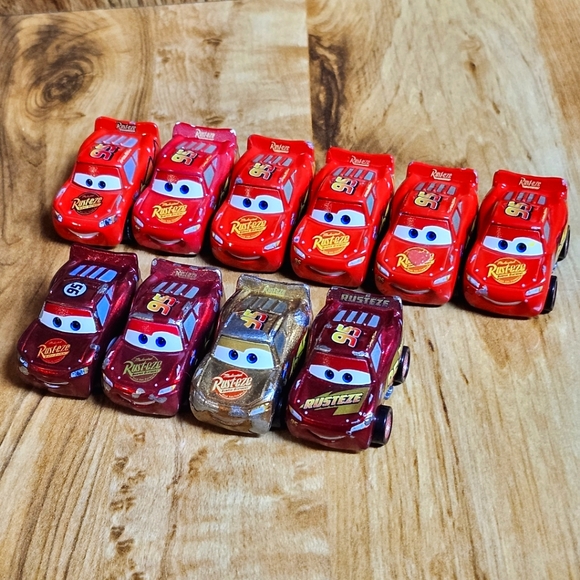 Mattel | Toys | Disney Pixar Cars Mini Lightning Mcqueen Vehicle Lot Of ...
